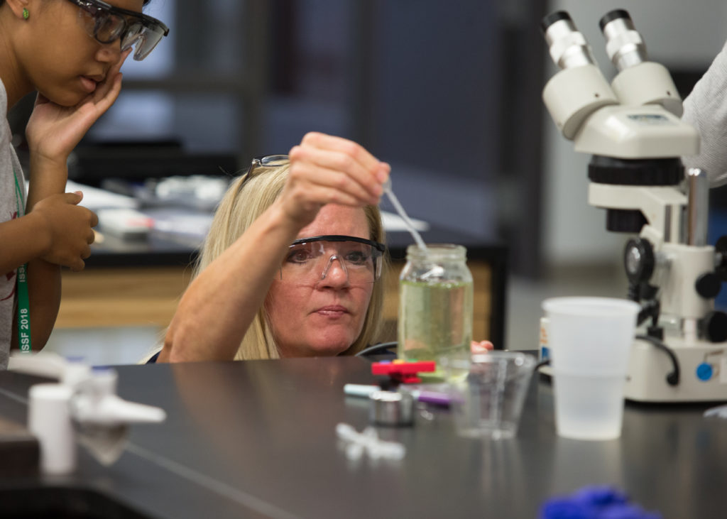 Dr. Ahrendt teaching | Illinois Mathematics and Science Academy