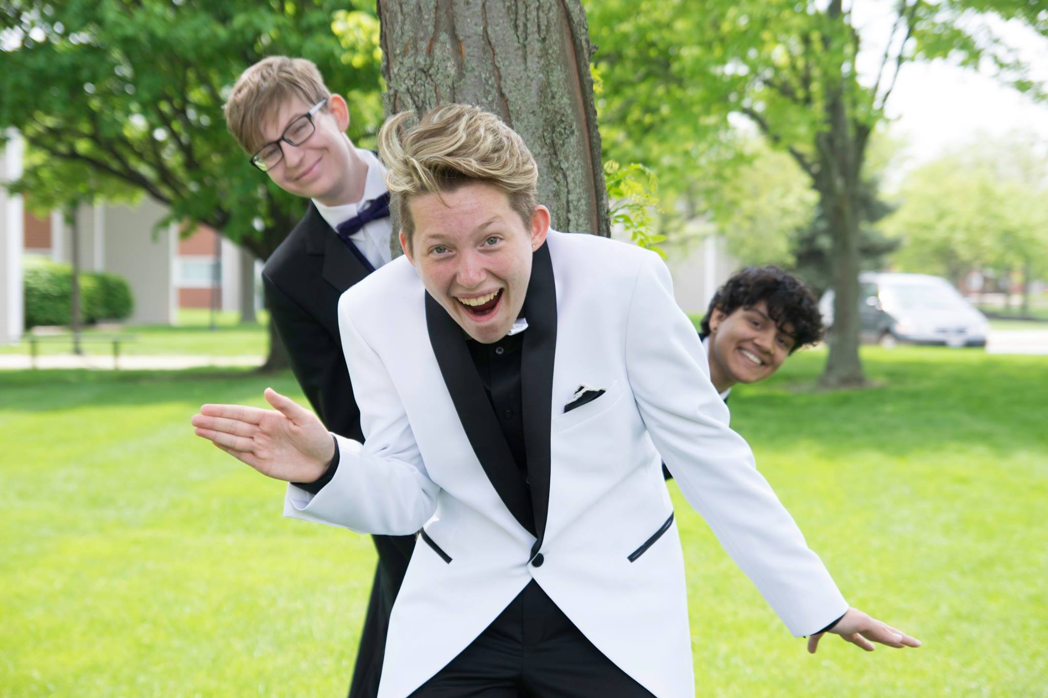 Students at Prom | Illinois Mathematics and Science Academy